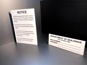 Building Signs Required By NYC Housing Development