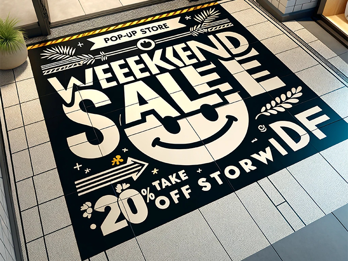 Floor Graphics - Vinyl Decals For Indoor And Outdoor Floors | BK Signs