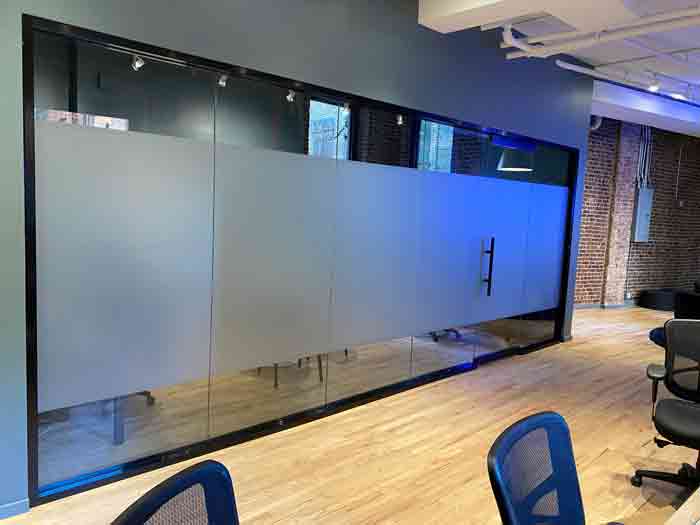 Window Frosting - Etched Glass Vinyl For Privacy | BK Signs
